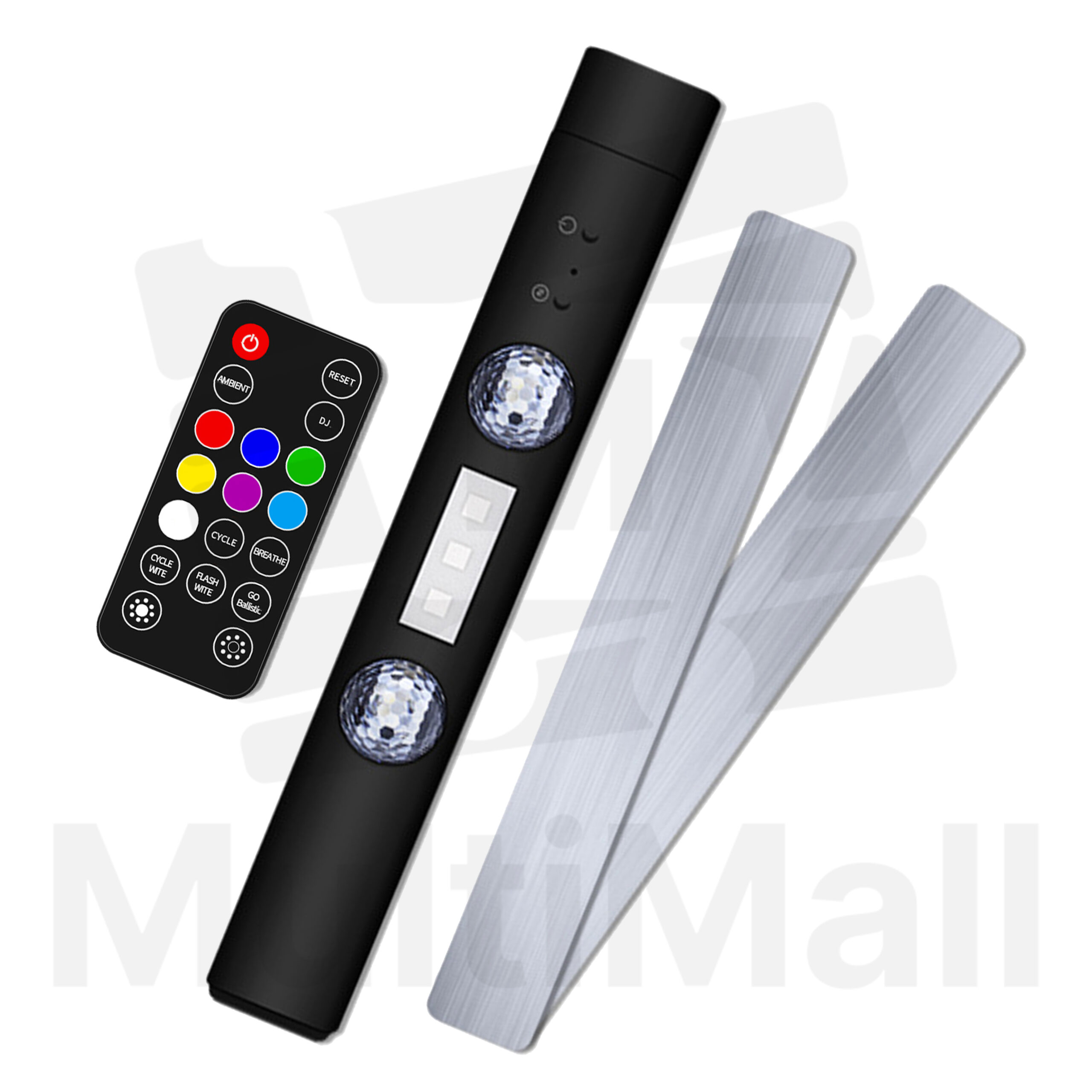 X2 Wireless RGB Disco Light Battery and Remote| Karaoke Ball Light ...